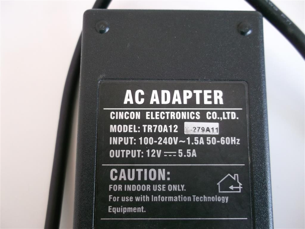 Transformador 12V - 5.5A 4 Pinos Cincon Eletronics (Tr70A12) - Cyber Cash