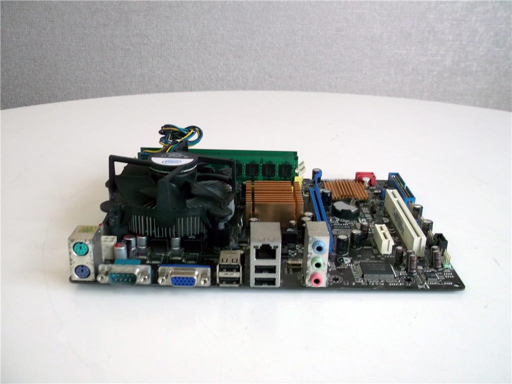 Motherboard Asus P5Kpl-Am Se Cpu E7500+2Gb+Cooler - Cyber Cash